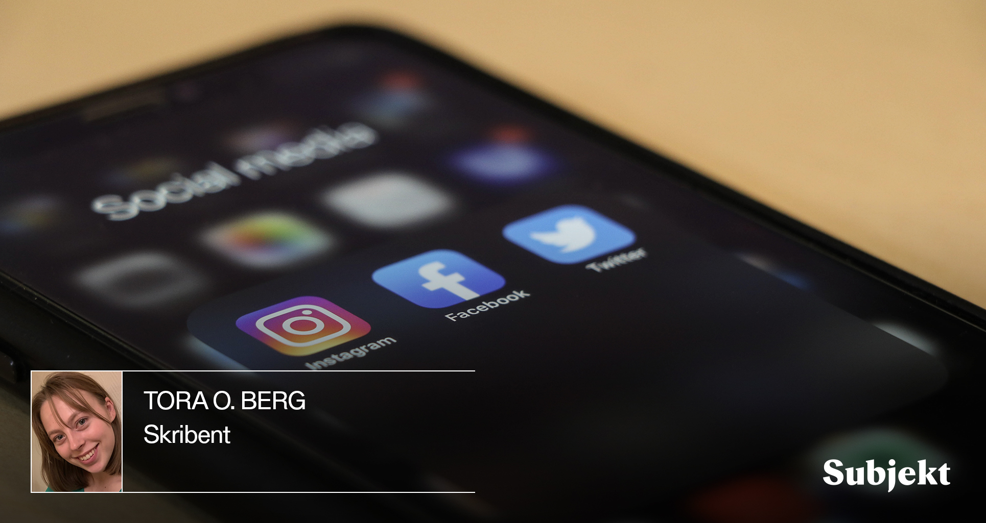 Jeg skulle så gjerne ønske jeg ikke visste hva en telefon var | Subjekt